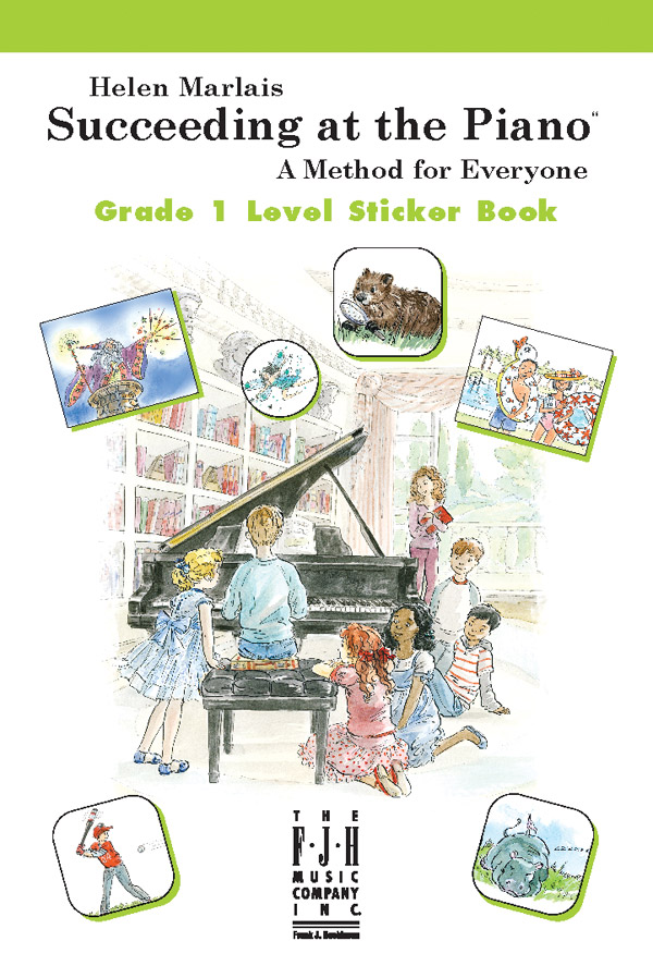 Succeeding at the Piano, Sticker Book - Grade 1: Piano Book | Sheet Music