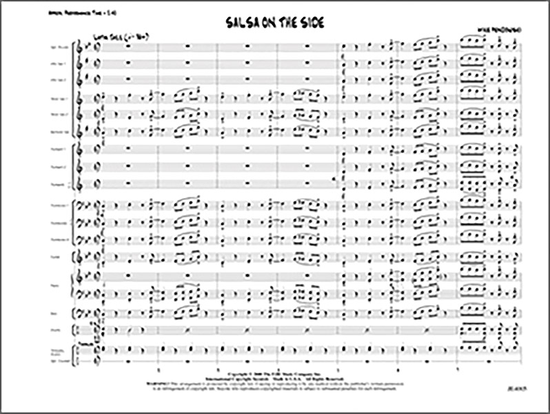 Salsa on the Side: Trombone 3: Trombone 3 Part: Mike Pendowski - Digital Sheet Music Download