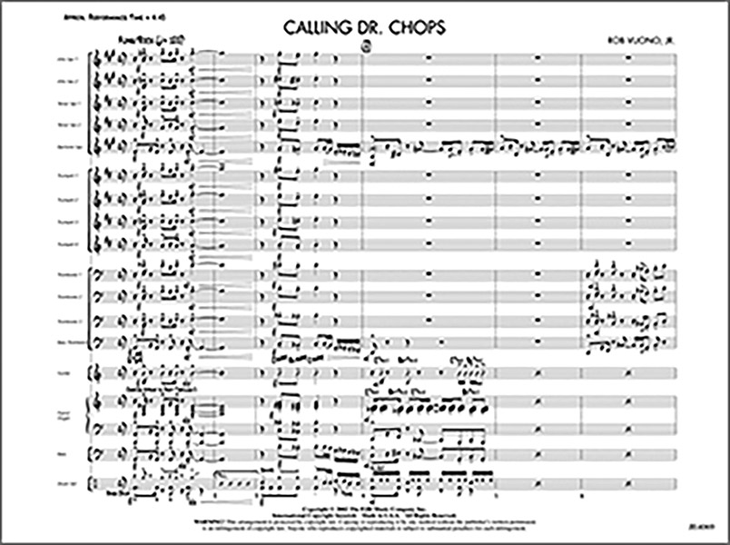 Calling Dr. Chops: Jazz Ensemble Conductor Score: Rob Vuono Jr. | Sheet ...