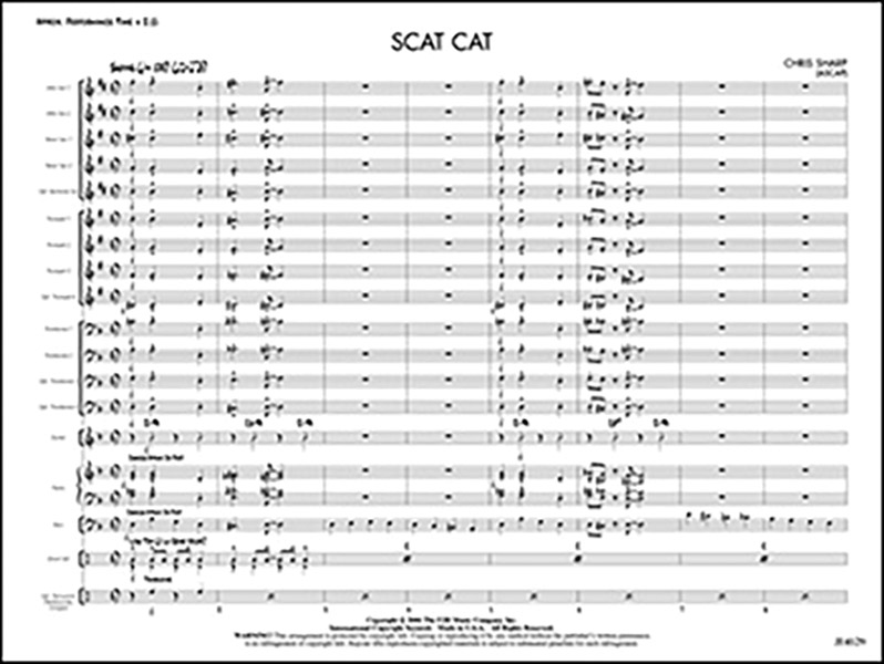 Scat Cat: Jazz Ensemble Conductor Score: Chris Sharp | Sheet Music