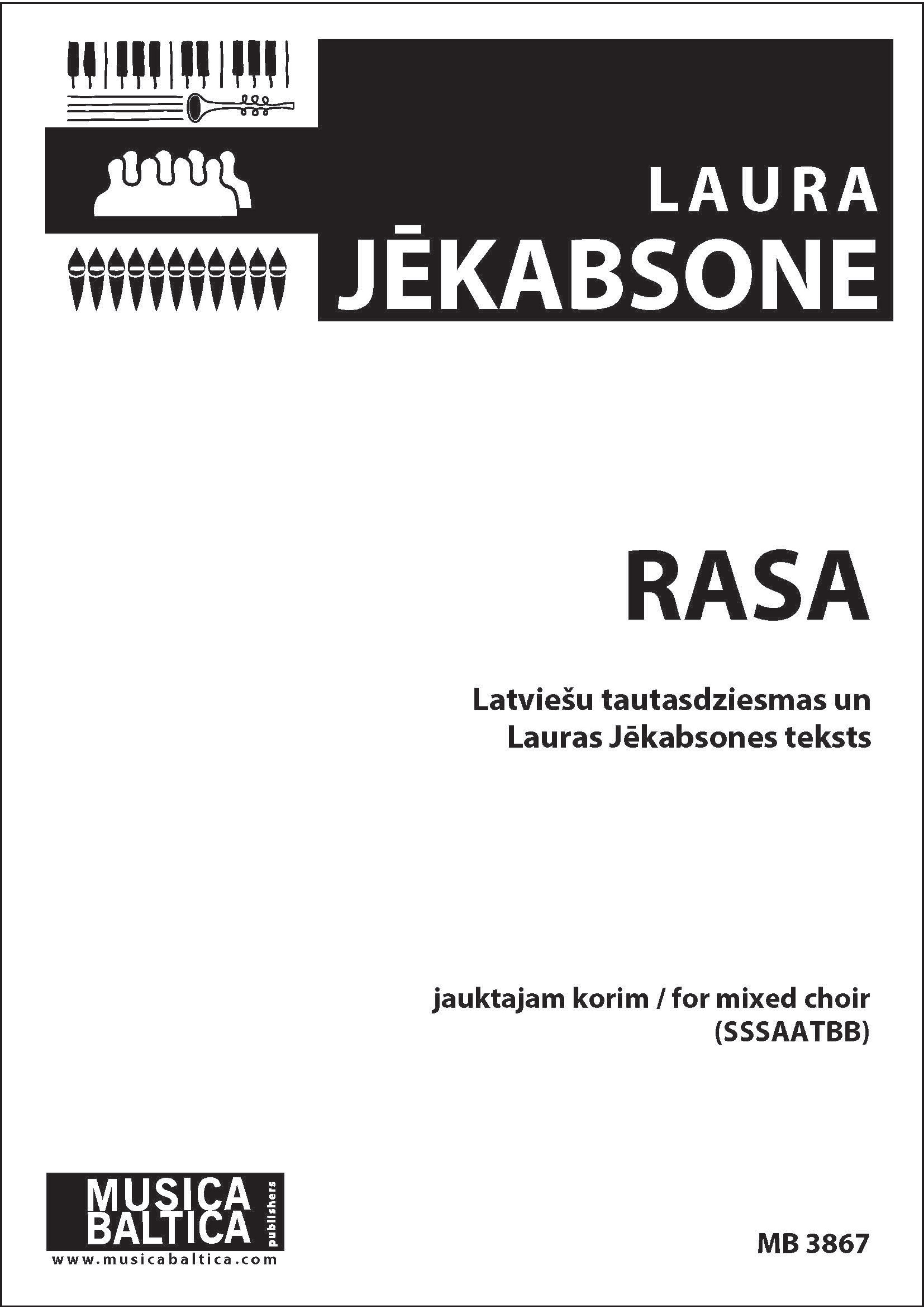 Rasa (Mixed Voices): Mixed Voices (SSSAATBB): Laura Jekabsone | Sheet Music