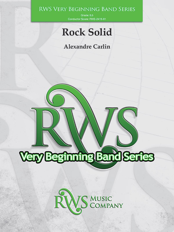 Rock Solid: Concert Band Conductor Score: Alexandre Carlin | Sheet Music