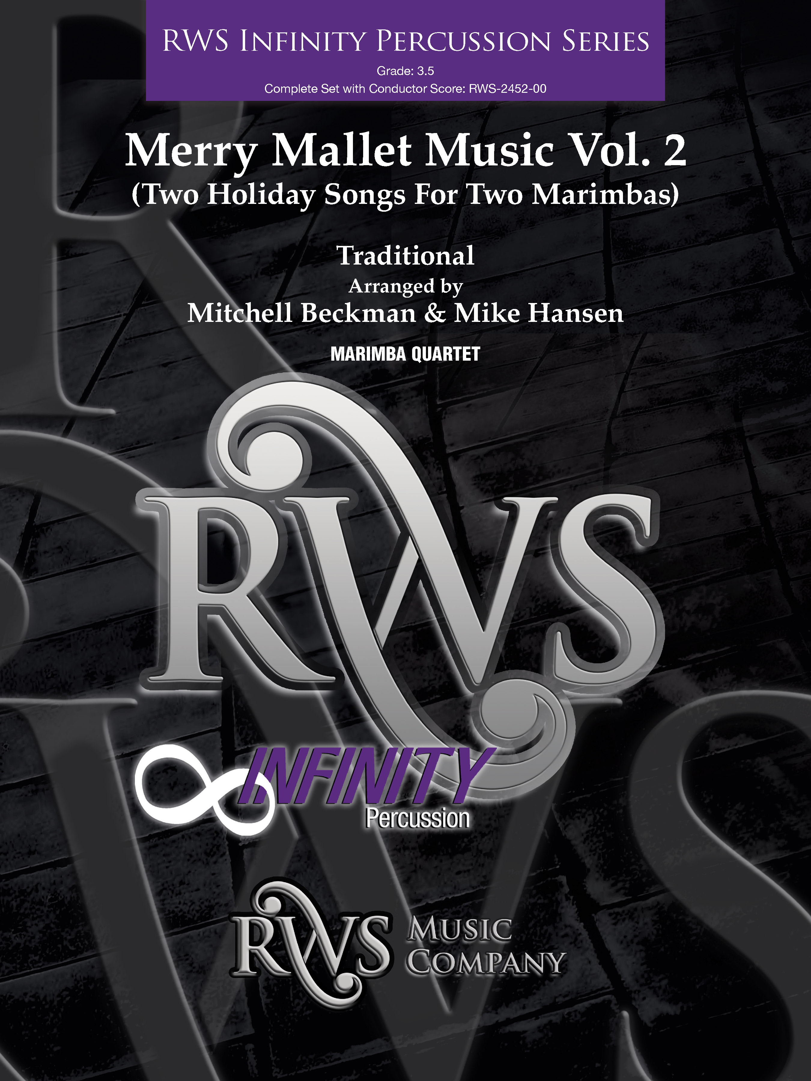 Merry Mallet Music Vol. 2 (Two Holiday Songs For Two Marimbas): 2nd Mallet Percussion: 2nd ...