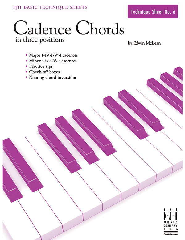 Cadence Chords in three positions: Piano: Edwin McLean - Digital Sheet ...