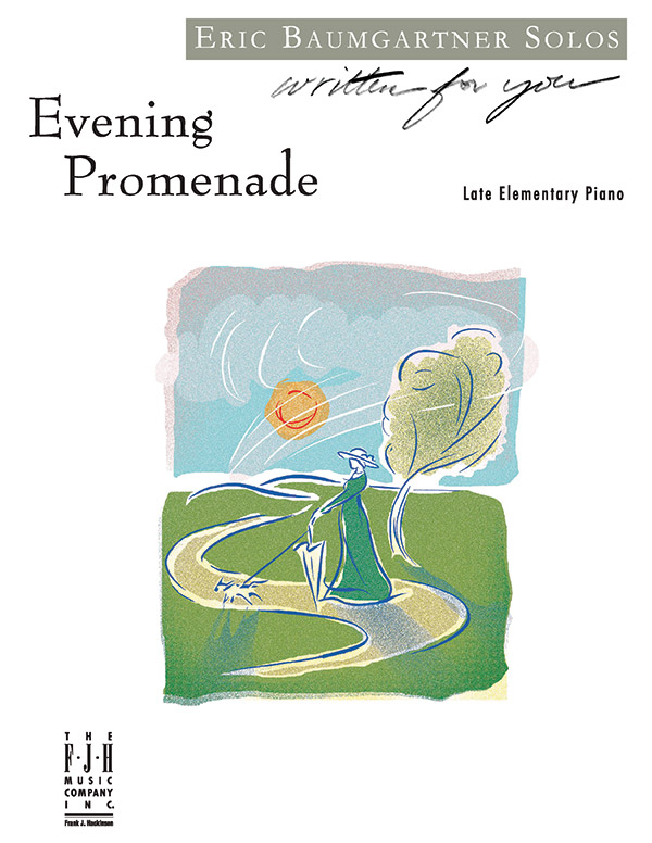 Evening Promenade: Late Elementary Piano Sheet: Eric Baumgartner ...